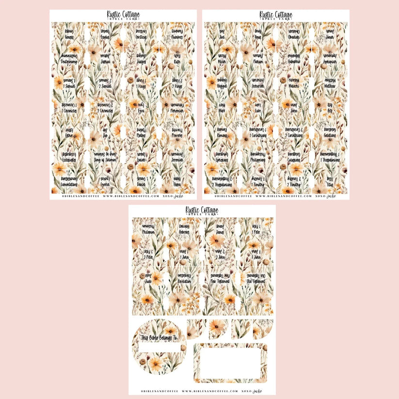 Rustic Cottage Bible Tabs – Bibles and Coffee