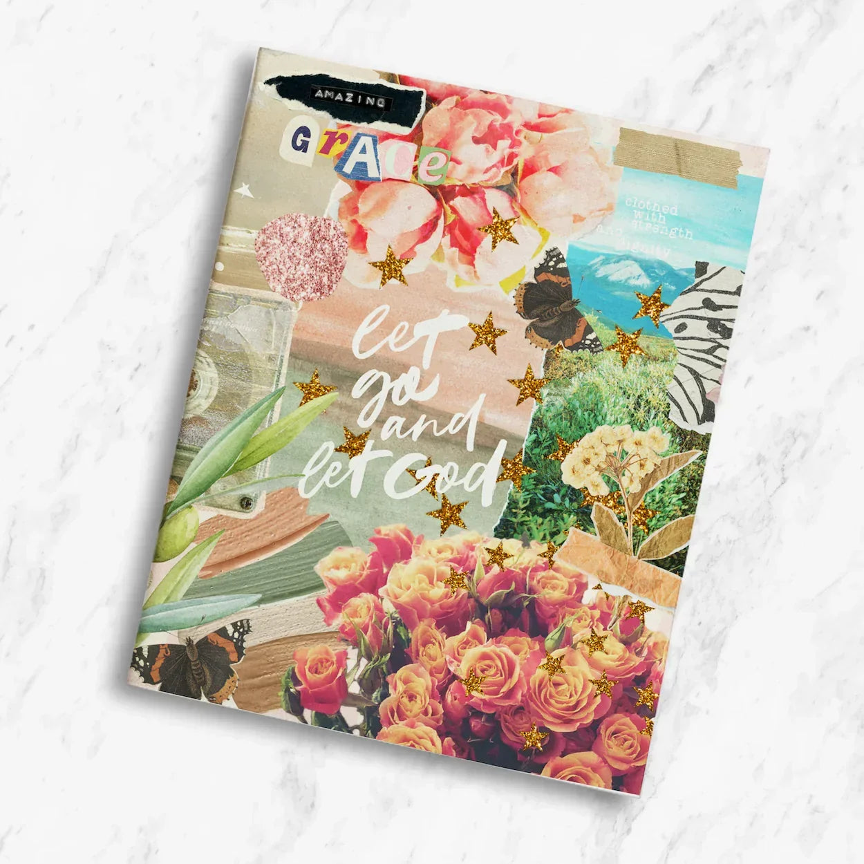 Let Go Let God Collage Canvas Bible - Custom Canvas Bible – Bibles and ...