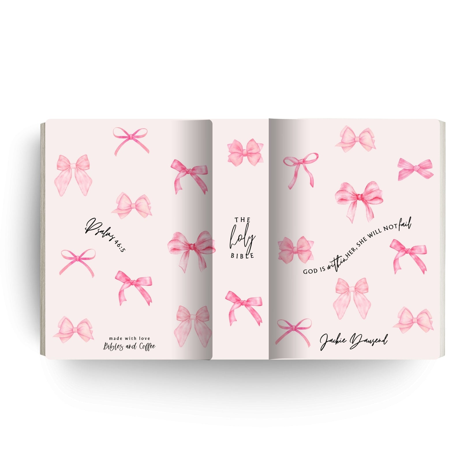 Pretty in Pink Canvas Bible - Custom Canvas Bible – Bibles and Coffee