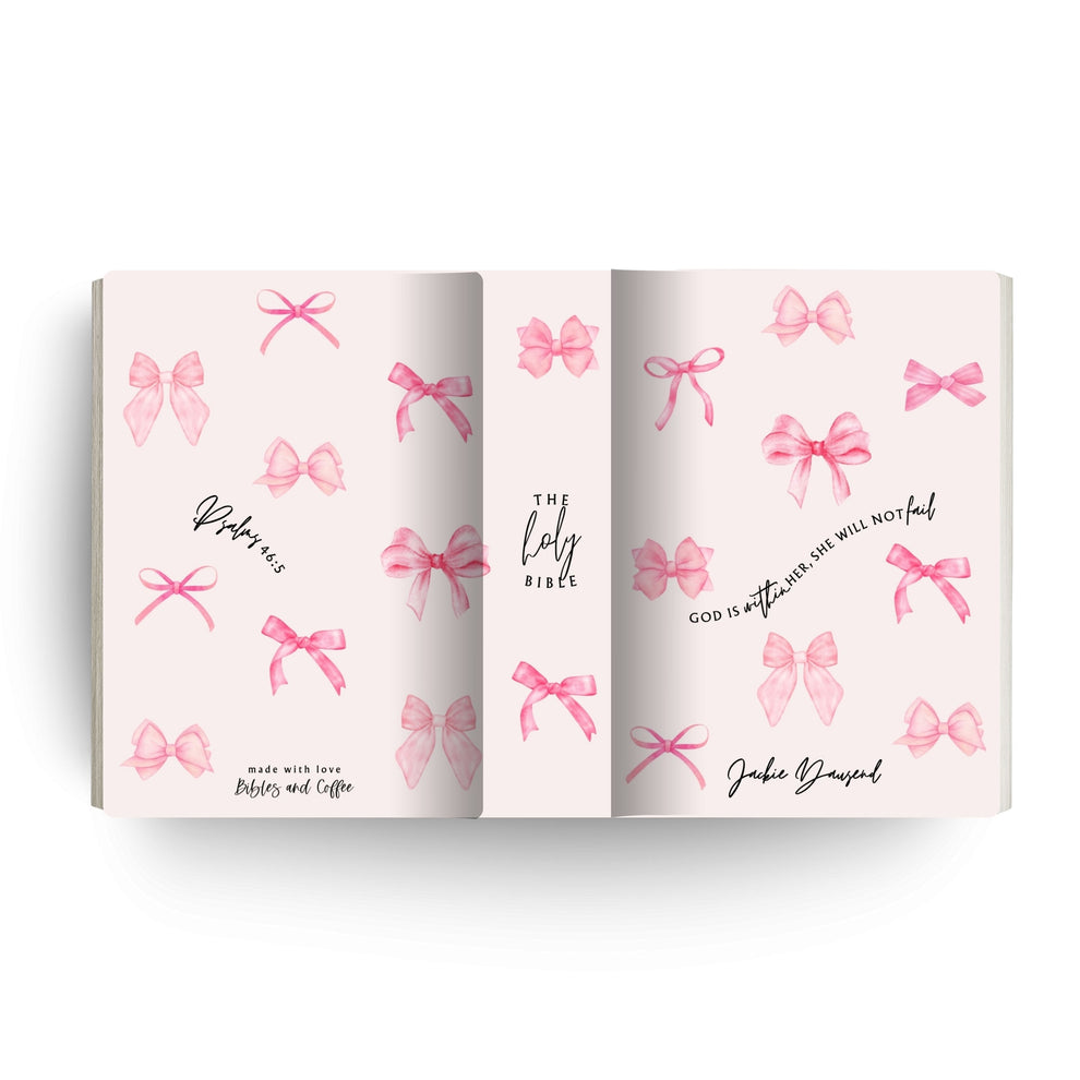 Pretty in Pink Canvas Bible - Custom Canvas Bible – Bibles and Coffee