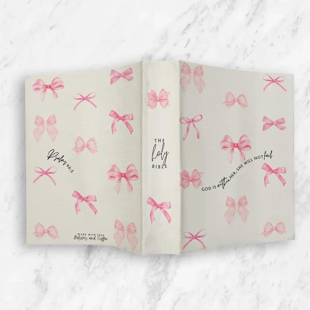 Pretty in Pink Canvas Bible – Personalized Custom Bibles – Bibles and ...