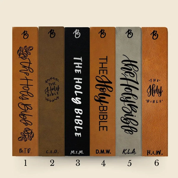 Holy Bible "CURSIVE" Engraved Bible – Bibles and Coffee