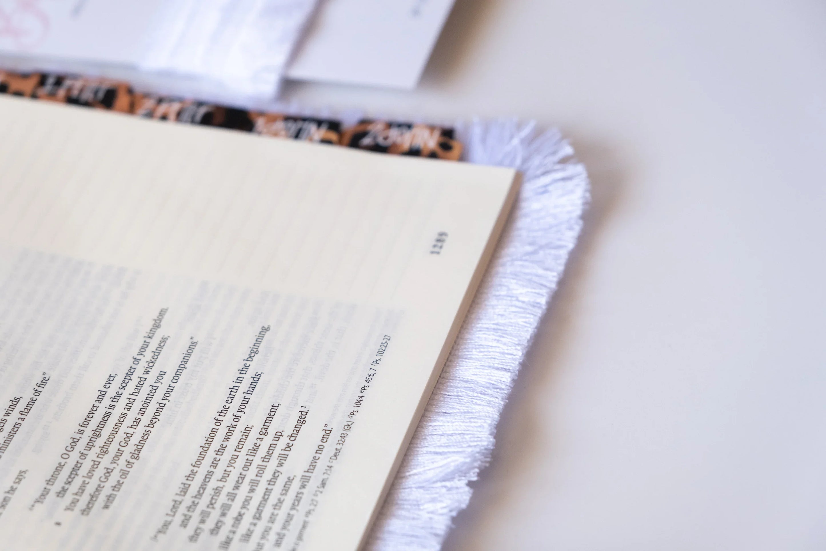 Arctic White - Bible Fringe – Bibles and Coffee