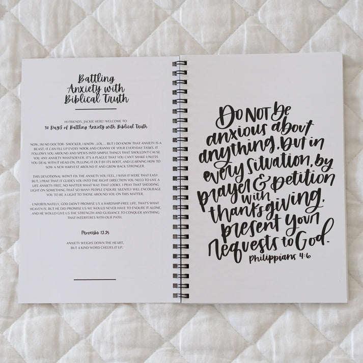 Battling Anxiety 30 Day Devotional Journal – Bibles and Coffee
