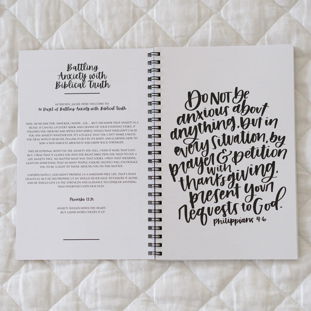 Battling Anxiety 30 Day Devotional Journal – Bibles and Coffee